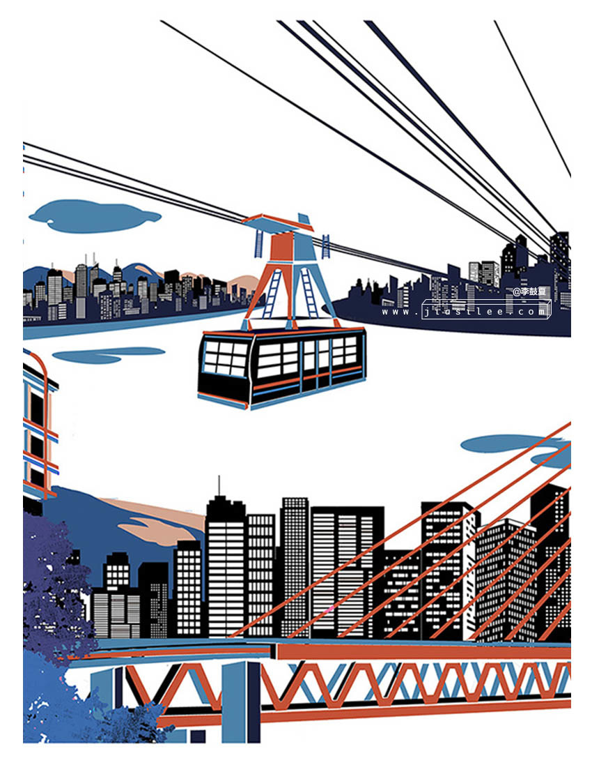 Chongqing City Illustration - Jiasi art&design